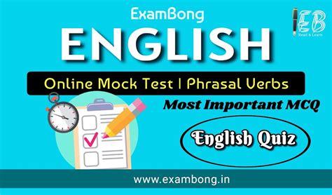 Phrasal Verbs Mcq Exambong