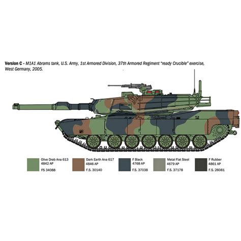 Maquette Char M1a1 Abrams Italeri Rue Des Maquettes