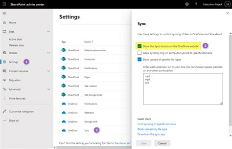 Onedrive For Business How To Hide Sync Button At Tenant Level Sharepoint Diary