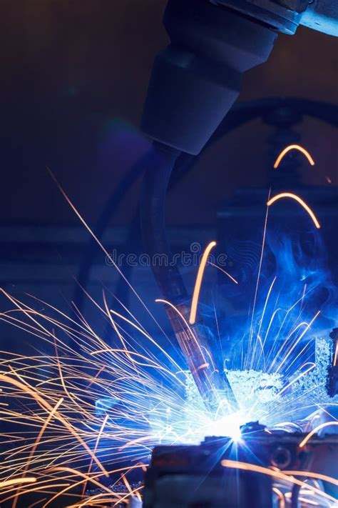 Robots Welding Stock Image Image Of Electronics Assembly 94363975