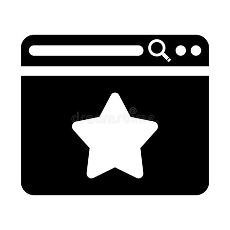 Bookmark Browser Icon Stock Vector Illustration Of Website 274598062