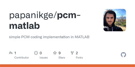 Github Papanikgepcm Matlab Simple Pcm Coding Implementation In Matlab