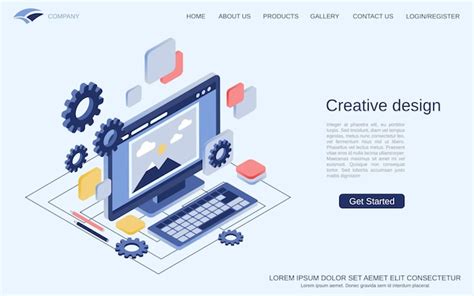 Premium Vector Creative Design Digital Art Flat 3d Isometric Style Vector Concept Illustration