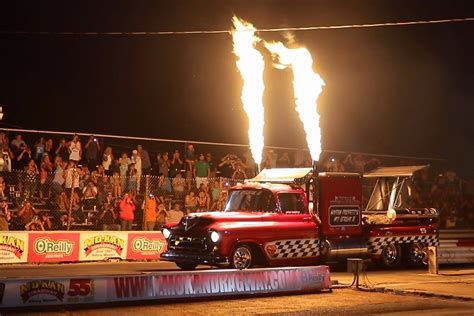Twin Jet Powered 57 Chev Pick Up At Mo Kan Dragway Video