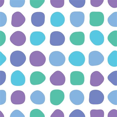 Simple Pattern With Blobs Seamless Stone Design Colorful Abstract Organic Shape Print Trendy