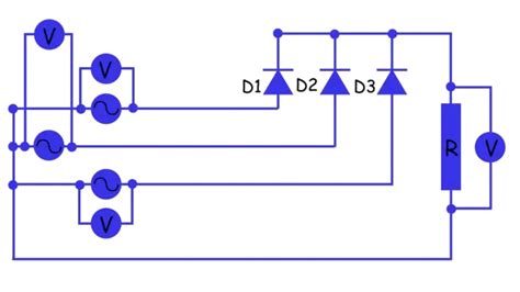 Three Phase Half Wave Rectifier Circuit Diagram Electrical R