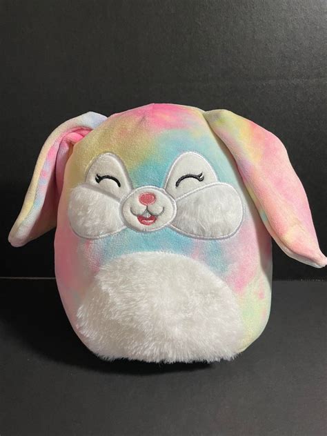 Squishmallow 8 Candy Bunny Wcustom Hand Made Beaded I Love Squish Clip
