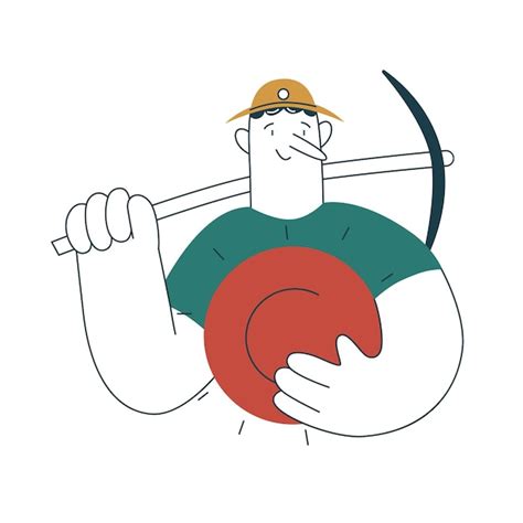 Premium Vector Man Mining Cryptocurrency