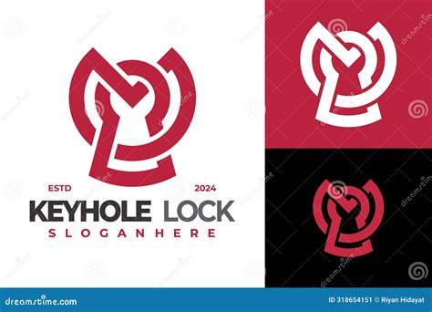 Keyhole Logo Design Template Lock Or Locker Logo Vector