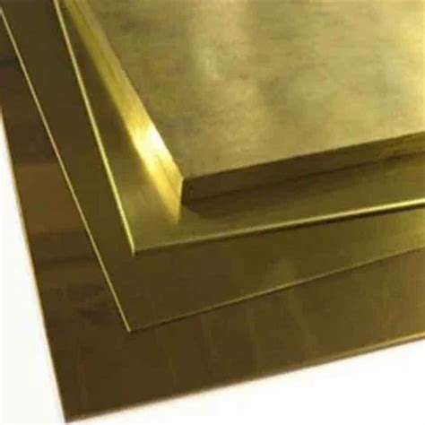Brass Rectangular Plate For Construction Thickness 2 Mm At Rs 375kg