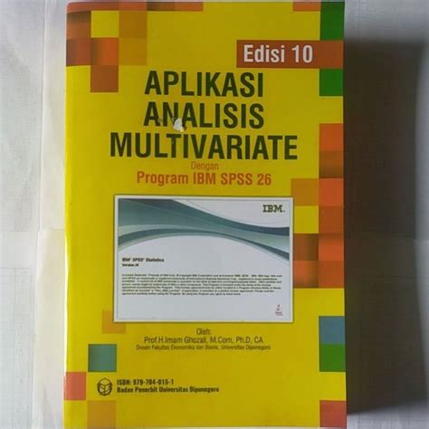 Jual Aplikasi Analisis Multivariate Edisi 10 Dengan Program Ibm Spss 26 Shopee Indonesia