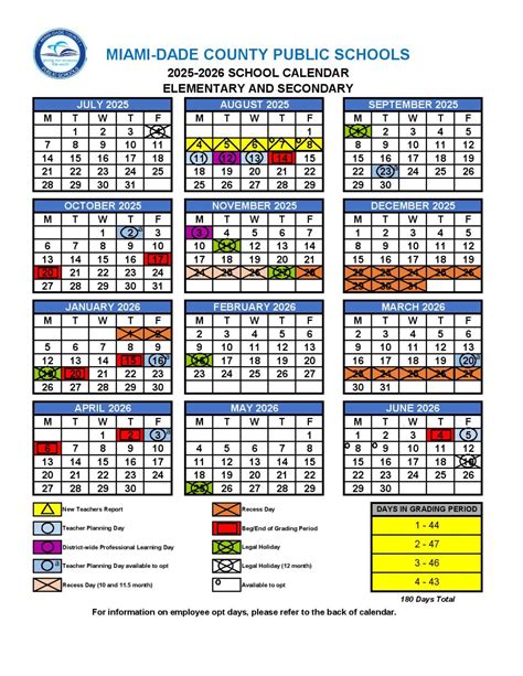 Miami Dade County Public Schools Calendar 2026 2027