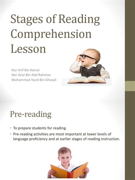 Stages Of Reading Comprehension Lesson Pdf Reading Process
