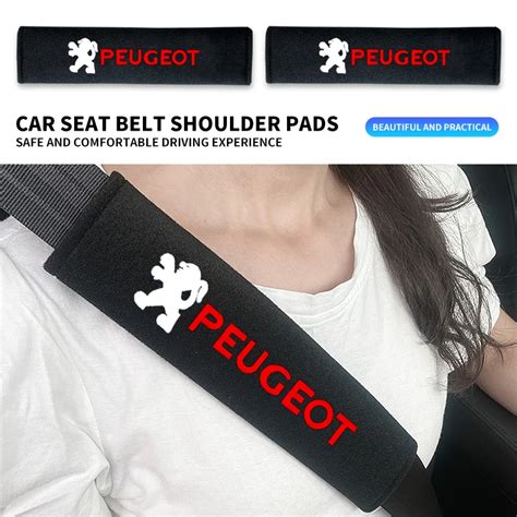 안전 벨트 클립 커버 버클 스토퍼 새로운 스타일의 자동차 시트 어깨 보호 푸조 308 40 티몬