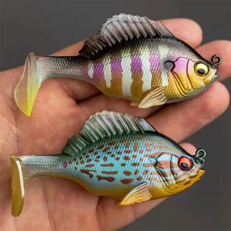 18g 24g Sleeper Gill Soft Bait Paddle Tail Swimbait Artificial Lure