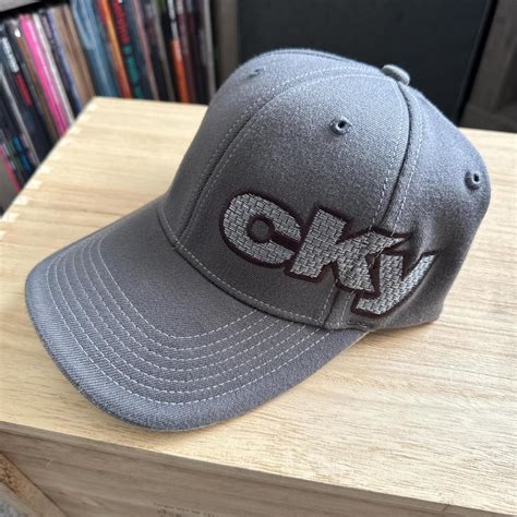 Grey Cky Baseball Cap Cky Rockcaps Depop