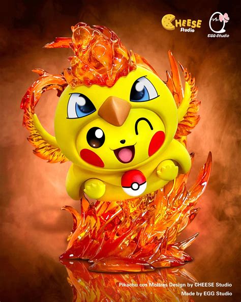 Egg Pikachu Cos Moltres Zapdos And Articuno Statuecorp