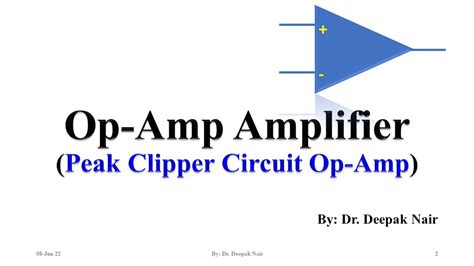 Peak Clipper Circuit Using Operational Amplifier - YouTube