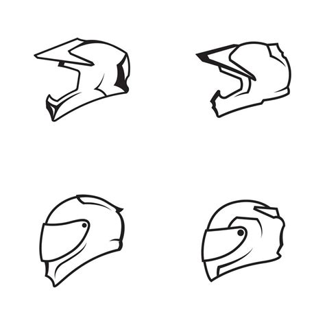 Motorcycle Helmet Vector Logo Design Template 2285960 Vector Art At