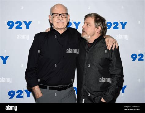 Puppeteer And Actor Frank Oz Left And Actor Mark Hamill Pose Together