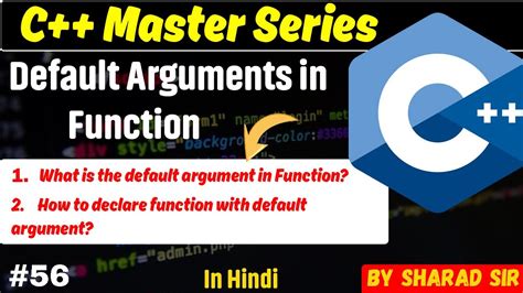 56 Default Argument Function In C With Example How To Declare Function With Default