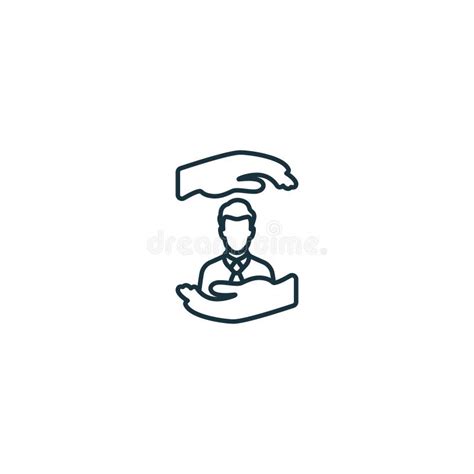 Social Responsibility Icon Monochrome Simple Sign From Donation