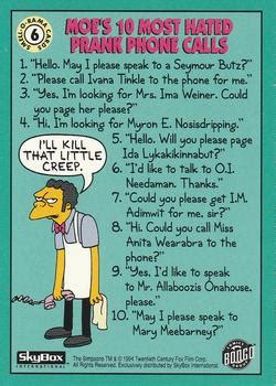Moe Szyslak Gallery Trading Card Database