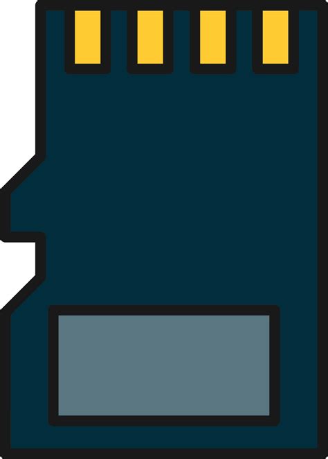 Memory Card Line Filled 9434270 Vector Art At Vecteezy