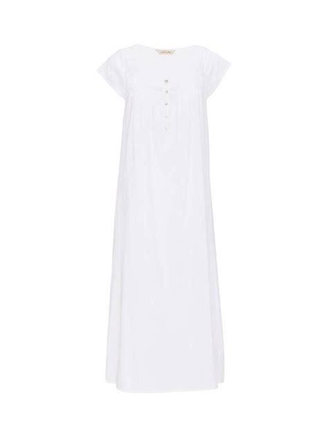 Nora Rose By Cyberjammies Aimee Shadow Stripe Nightdress White