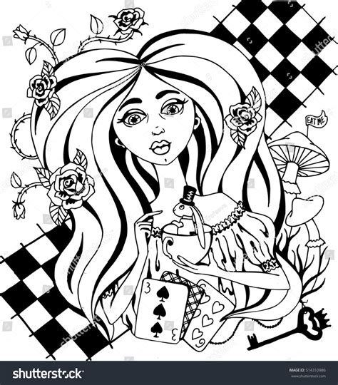 Trippy Alice In Wonderland Coloring Pages [2025]