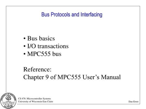 ppt bus protocols and interfacing powerpoint presentation free