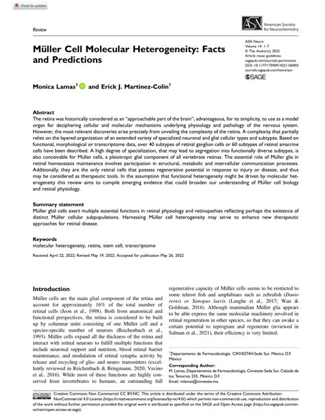 Pdf Müller Cell Molecular Heterogeneity Facts And Predictions