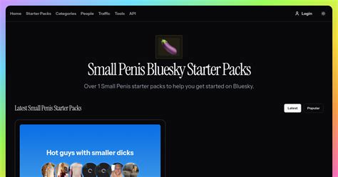 Small Penis Bluesky Starter Packs 1 Lists • Mar 2025