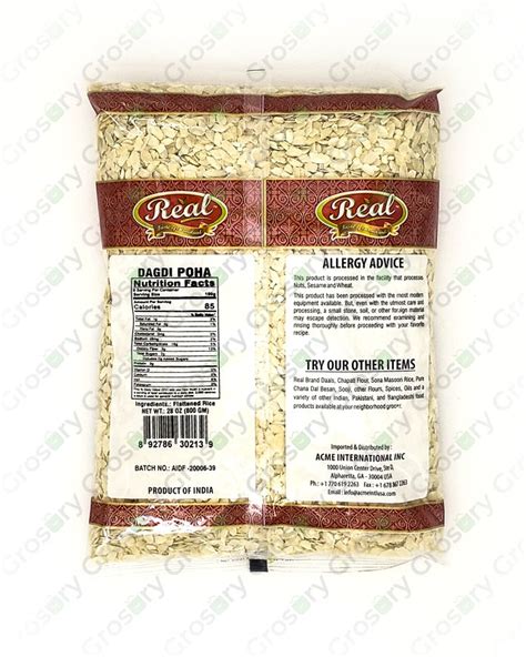 Real Poha Dagdi 800 Gms