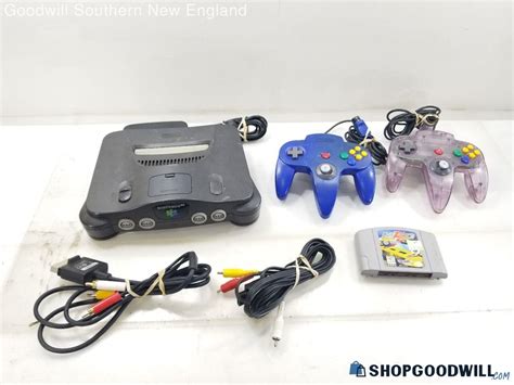Nintendo 64 Console N64 Controllers Atomic Purple And Blue Mrc Racing