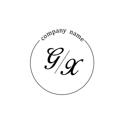 Initial Gx Logo Monogram Letter Minimalist 10361881 Vector Art At Vecteezy