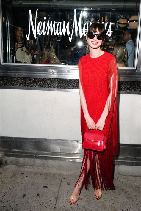 Anne Hathaway At Neiman Marcus Celebrates Nyfw With Live Your Luxury