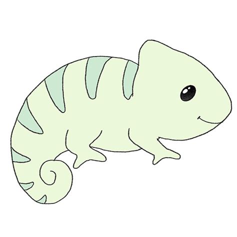 Simple Chameleon Drawing