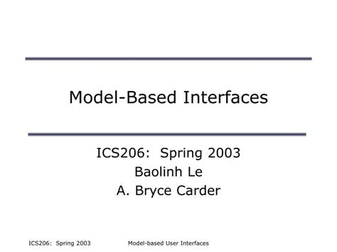 PPT Model Based Interfaces PowerPoint Presentation Free Download ID 6310884
