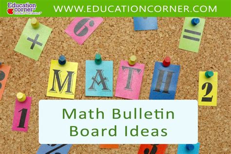 30 Interactive Math Bulletin Board Ideas For Your Classroom Education