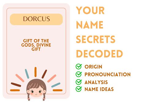 Dorcus Girl Name Meaning And Pronunciation