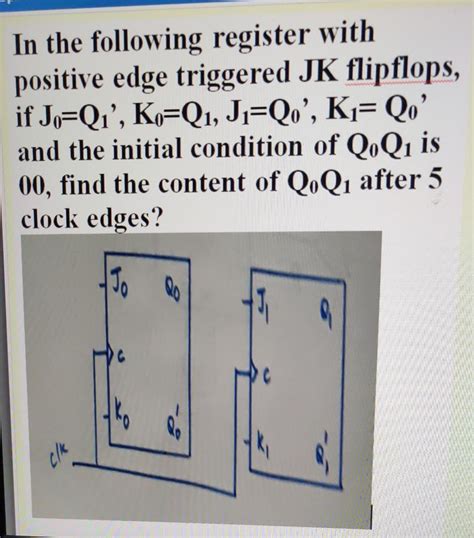 Solved In The Following Register With Positive Edge Chegg