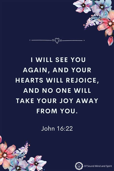 John 1622 Scripture Joy Sound Mind John 16 22