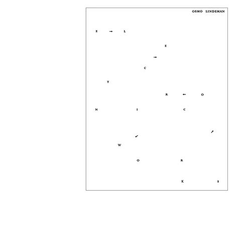 Osmo Lindeman Electronic Works Sähkö Recordings Kudos Distribution