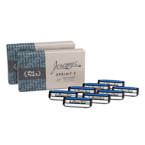 Jeremys Razors Razor Blades Sprint 3 8 Ct Subscription Refill