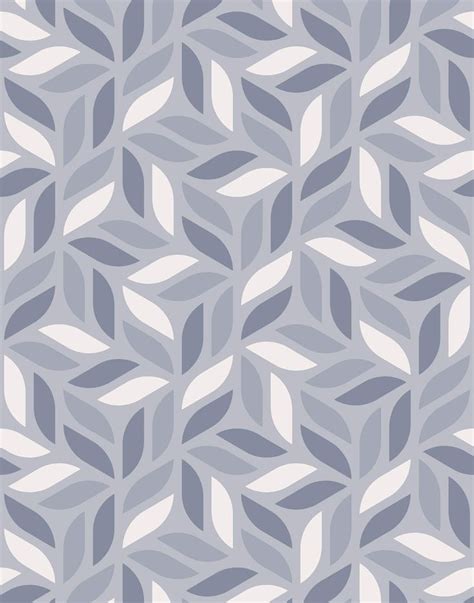 Geometric Leaf Pattern Wallpaper Bobbi Beck Geometric Pattern