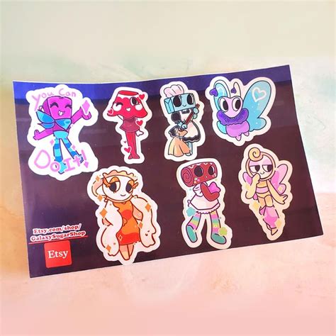 Cosmo Dandys World Stickers Etsyde