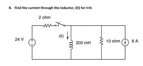 Solved Find The Current Through The Inductor I T For Chegg