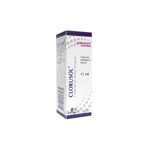 Clorusol Cloruro De Sodio 50mgml Solucion Oftalmica Esteril De 15 Ml
