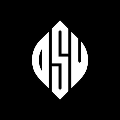 Dsv Circle Letter Logo Design With Circle And Ellipse Shape Dsv Ellipse Letters With
